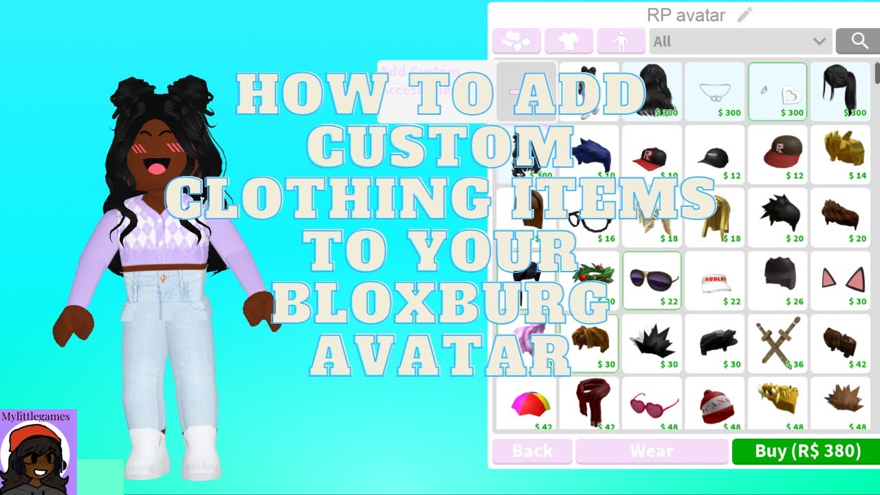 how to add custom clothing items to your bloxburg avatar || Welcome to ...