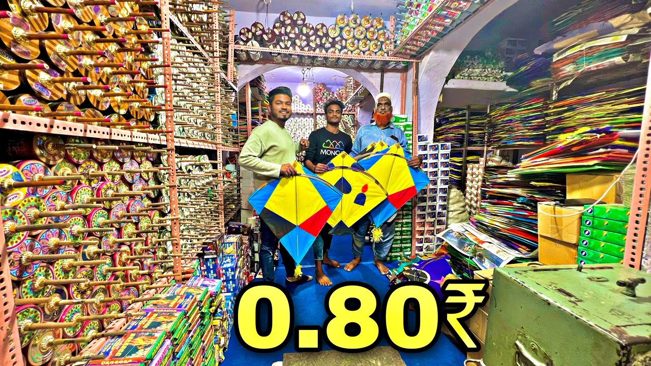 Biggest & Cheapest kite market in India | munna bhai patang wala ...