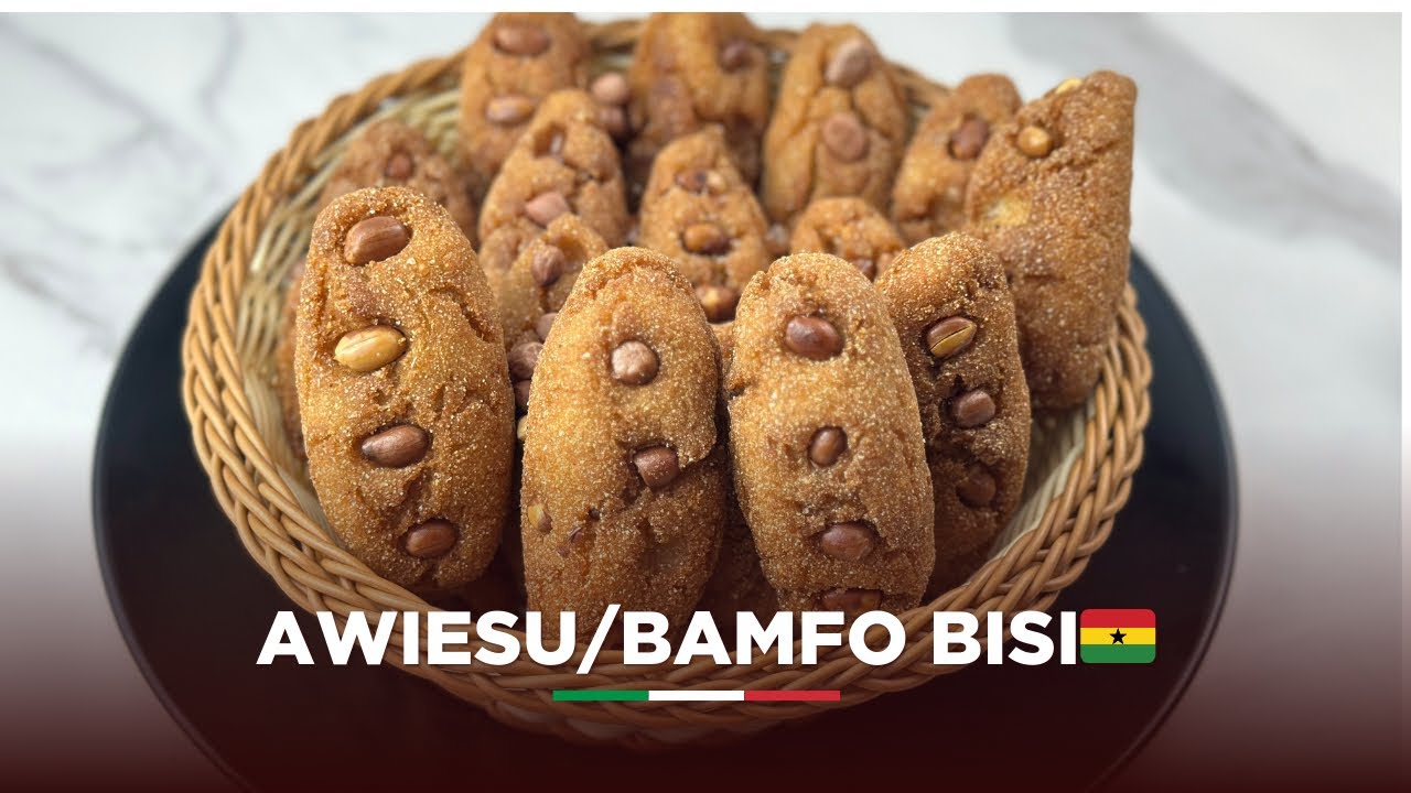 HOW TO MAKE BAMFO BISI/AWIESU/FRIEDCORNMEAL - YouTube