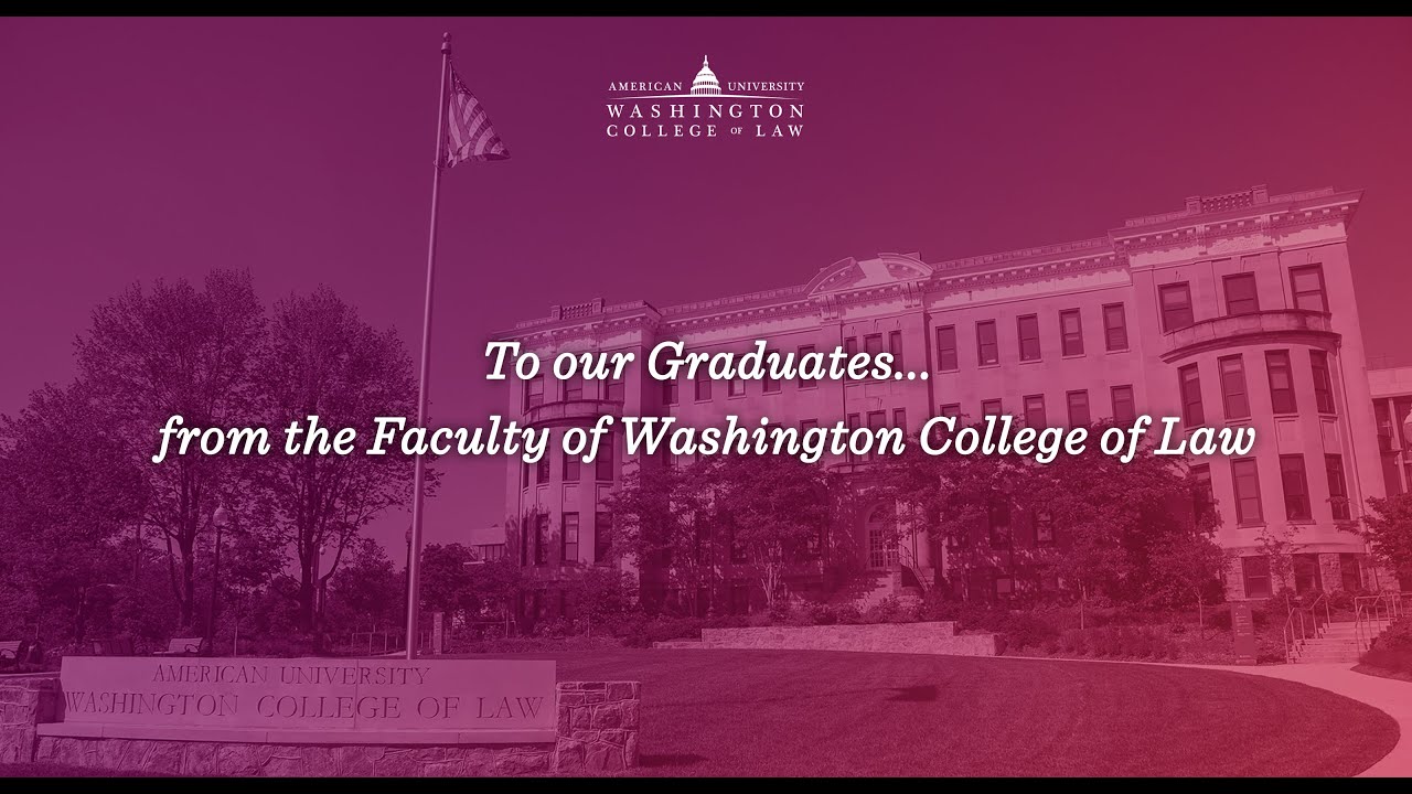 Faculty Congratulate the WCL Class of 2020 - YouTube