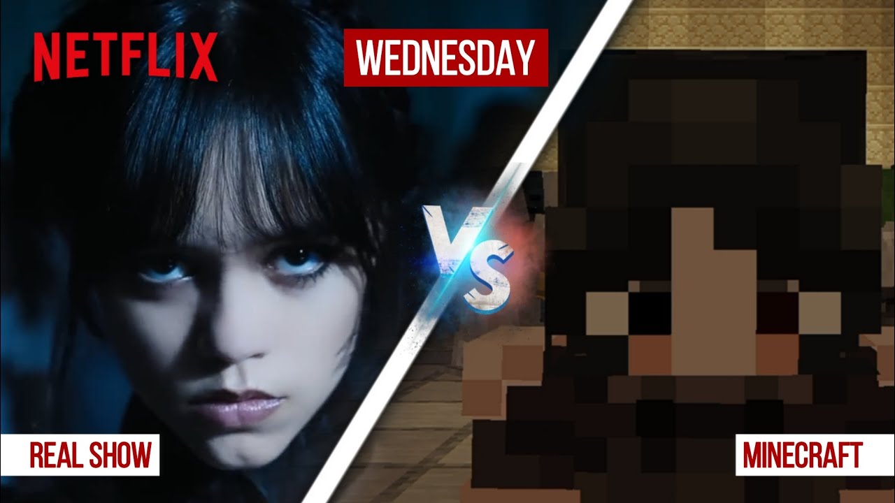 Wednesday || Dance Scene || Real Show vs Minecraft Comparison - YouTube
