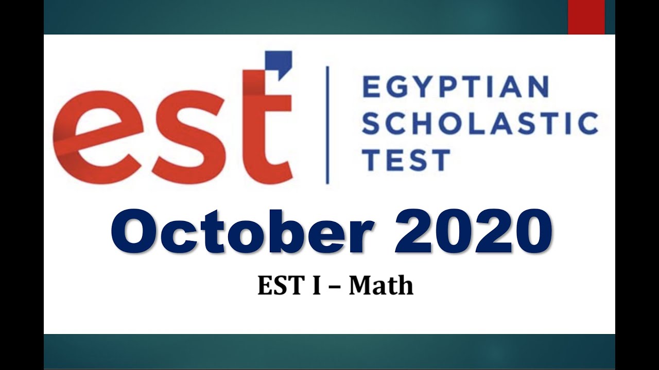 est 1 Math October 2020 - YouTube