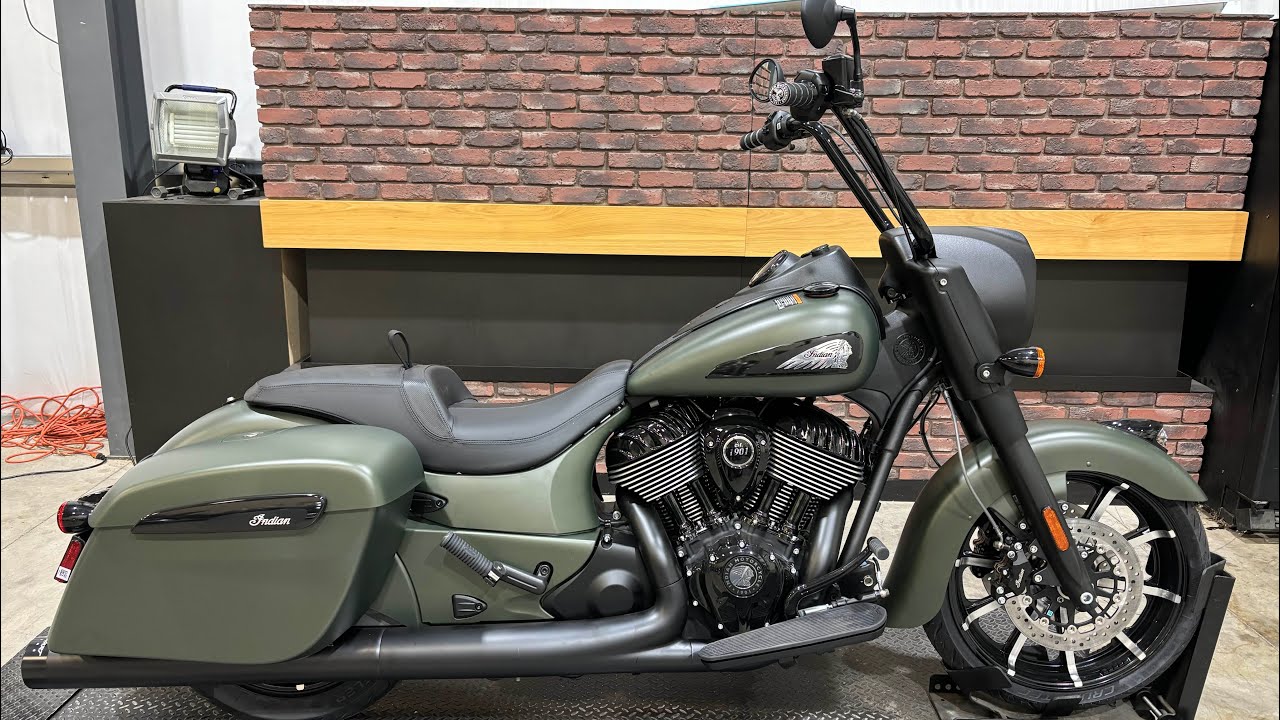 2024 Indian Springfield Dark Horse Sagebrush Smoke with 16" Apes ...