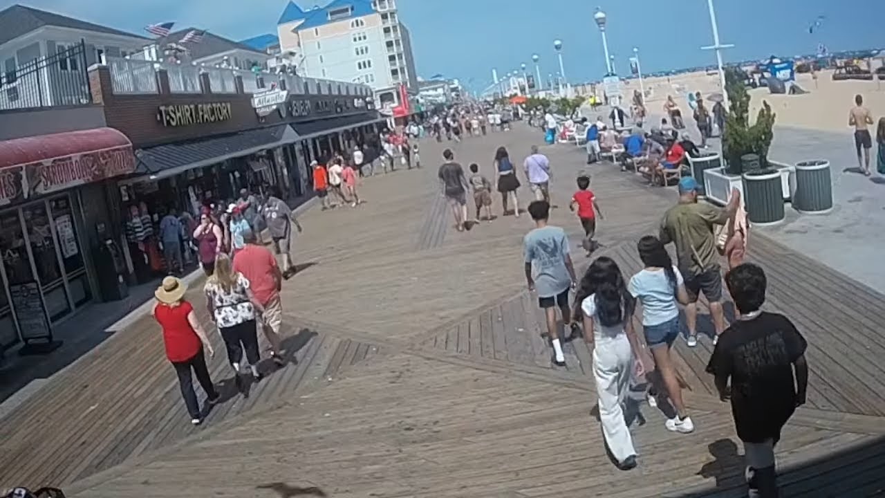 Ocean City, MD Boardwalk Cam ~ Maryland beach live webcam ~ ocean city ...