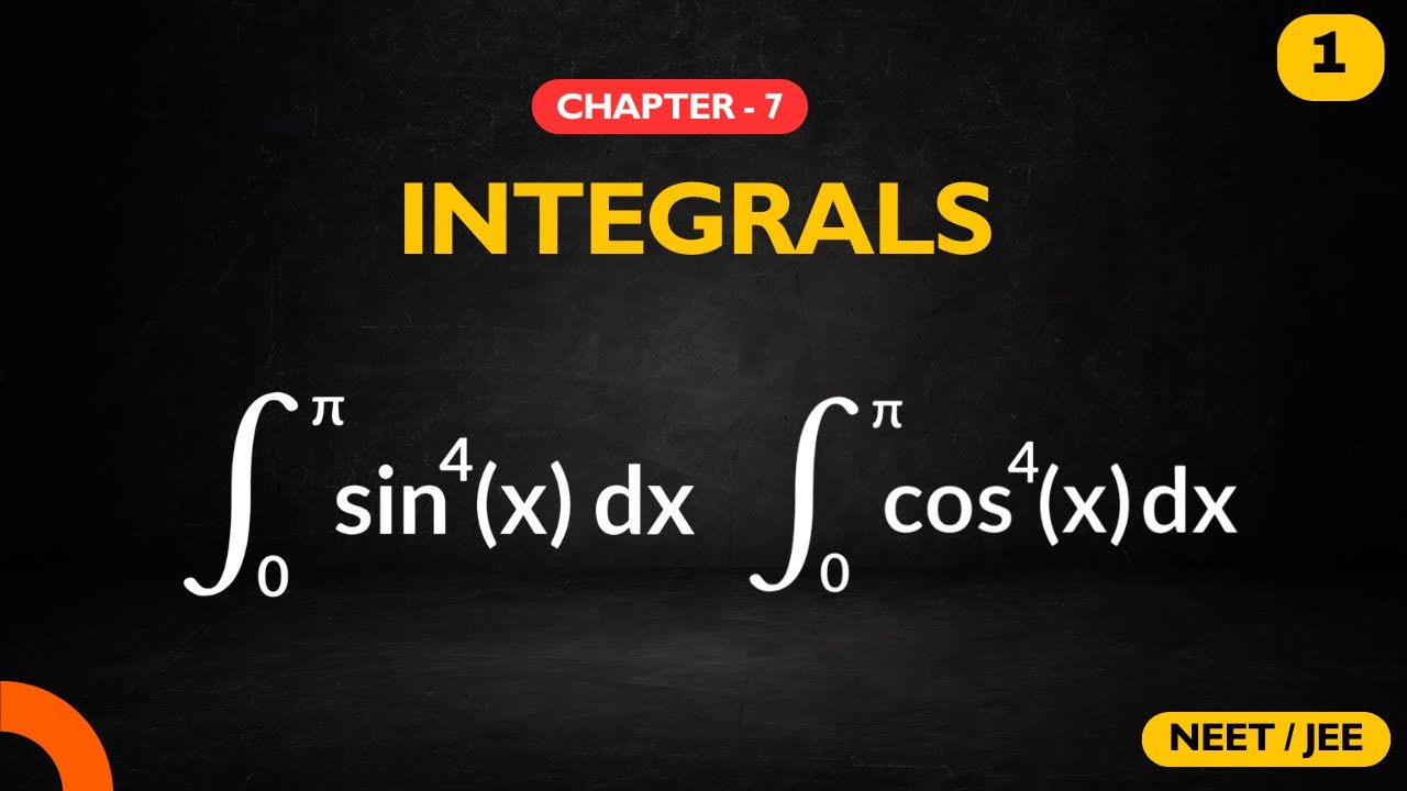 Integral of sin^4(x) | Integral of cos^4(x) - YouTube