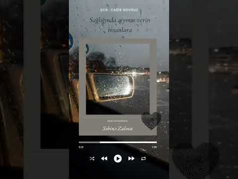 Cabir Novruz, Sağlığında qiymət verin insanlara