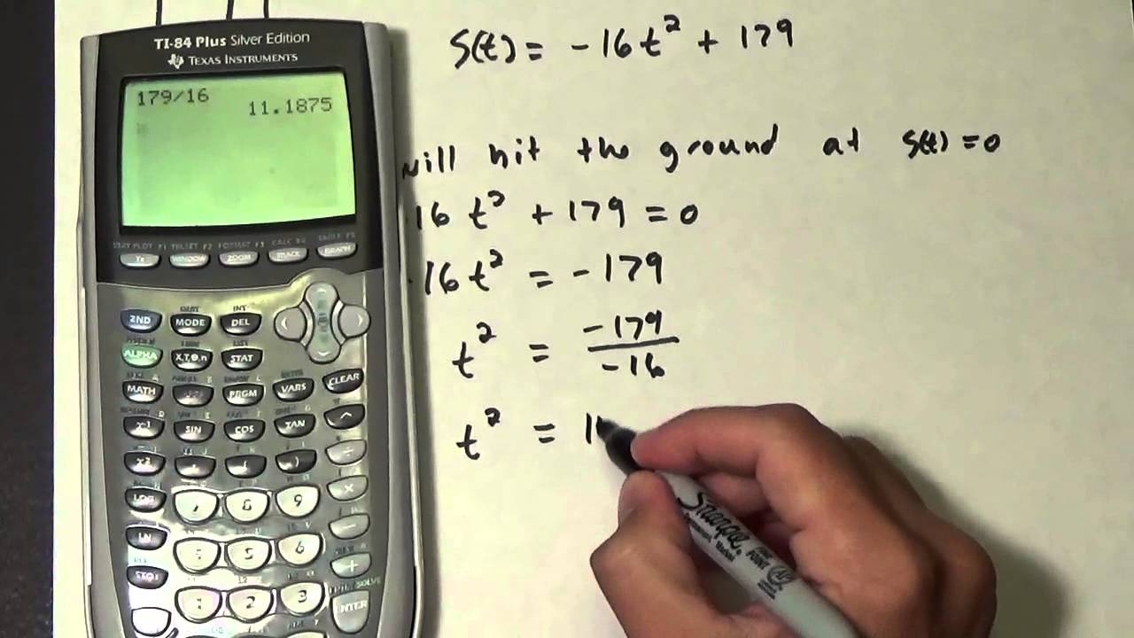 Calculus 2.2.5 Free Falling Problem example 1 - YouTube