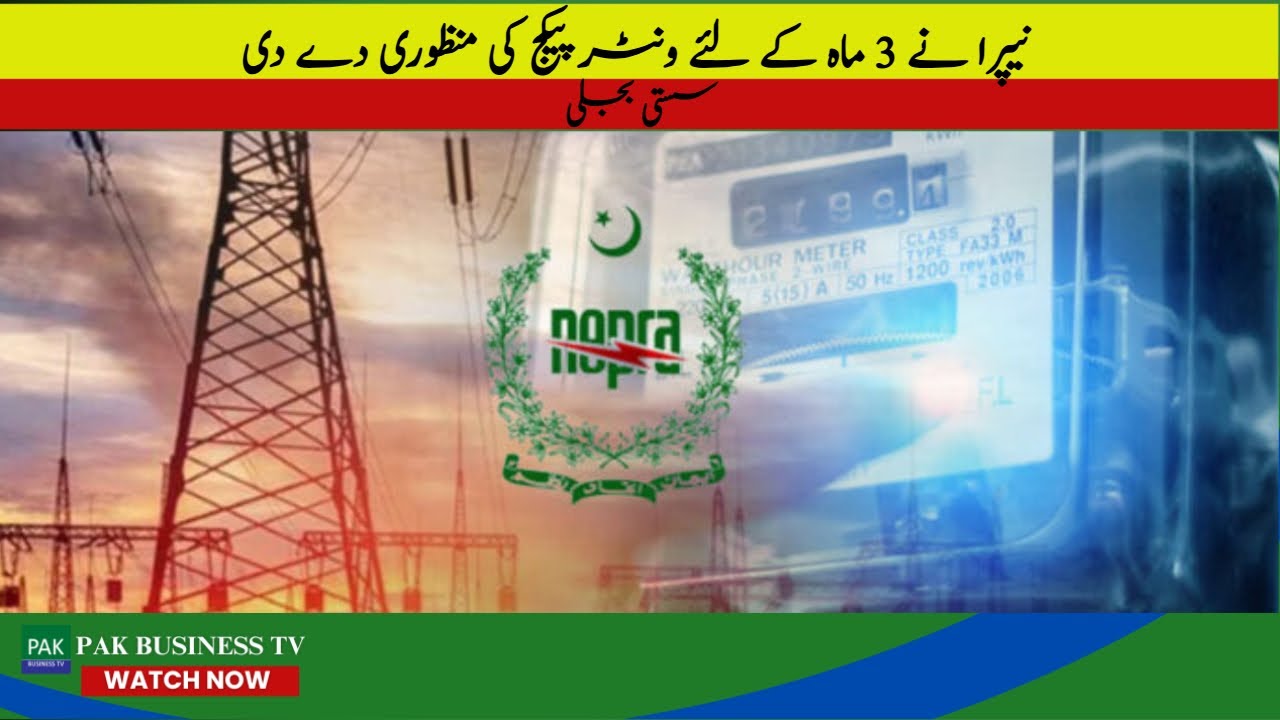 Big Relief For Electricity Consumers | NEPRA Approves Winter Package For 3 Months | Pak Business ...