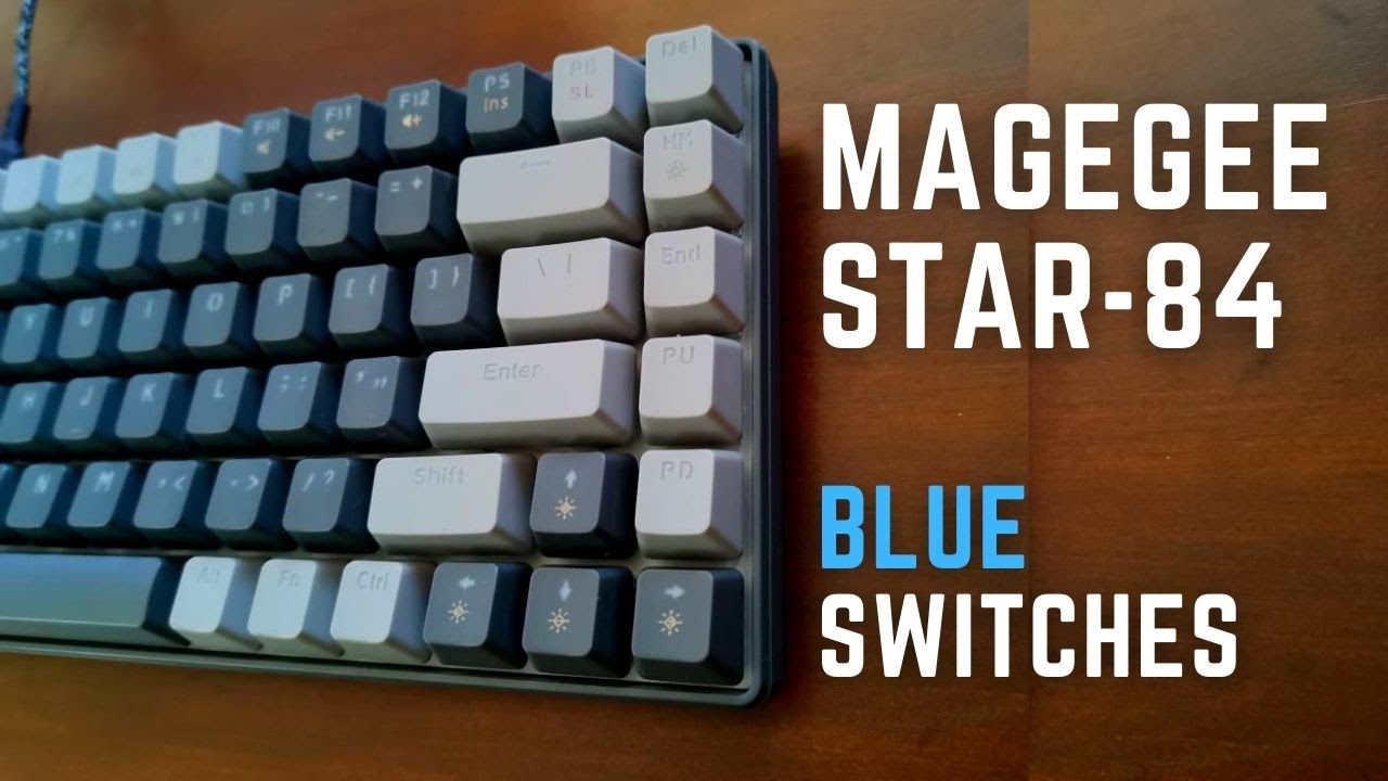 Magegee Star-84 Mechanical Keyboard with Jixian Blue Switches Review ...