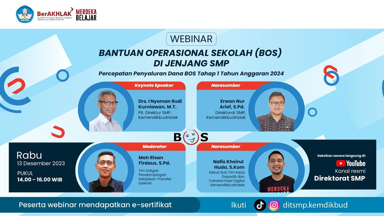 Webinar Bantuan Operasional Sekolah (BOS) di Jenjang SMP Tahun 2023 ...