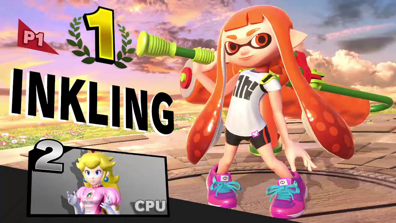 Super Smash Bros. Ultimate (Inkling Girl Vs. Princess Peach) - YouTube