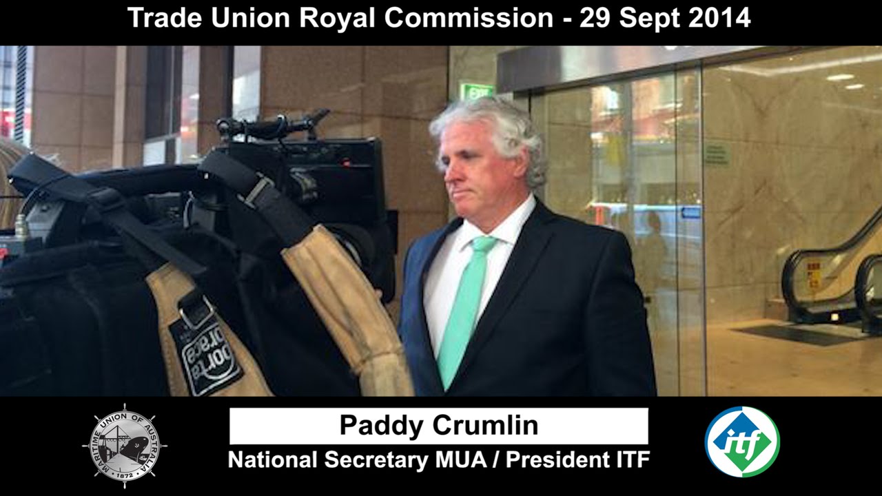 Trade Union Royal Commission - Paddy Crumlin Speaks - YouTube
