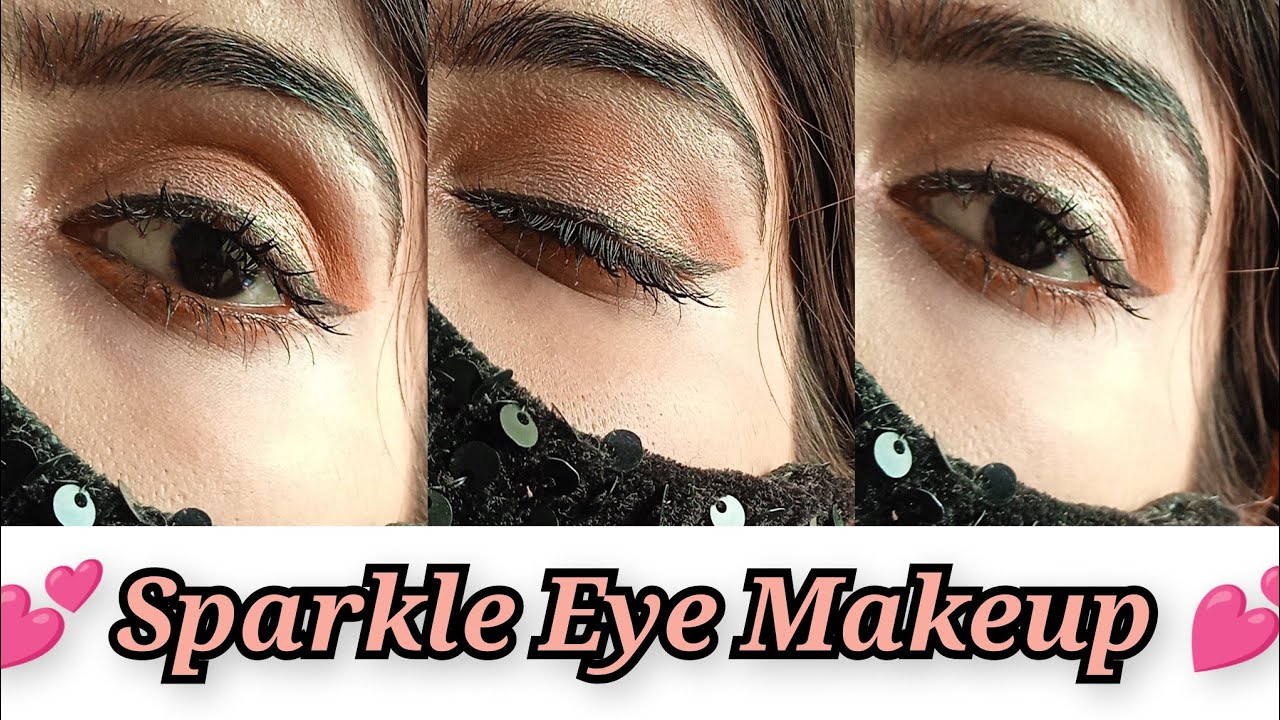 Easiest Sparkly Monotone Eye Makeup Tutorial/ Sparkly Glitter ...