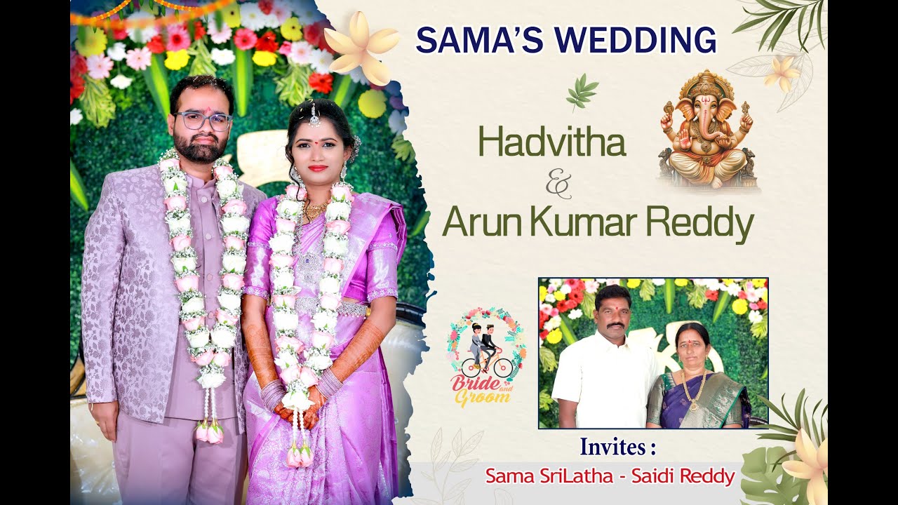Hadvitha (Shruthi) Reddy With Arun Kumar Reddy | Wedding Live Streaming - YouTube