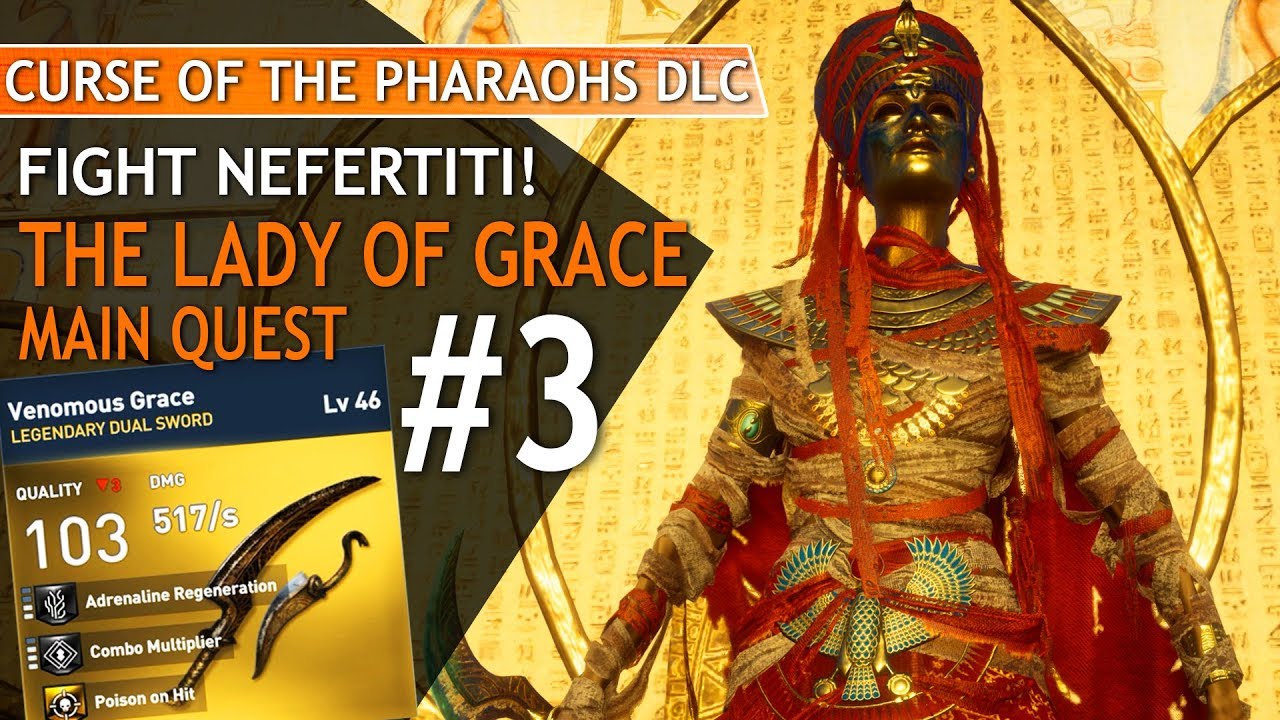 AC Origins Curse of the Pharaohs - #3 The Final Fight with Nefertiti ...
