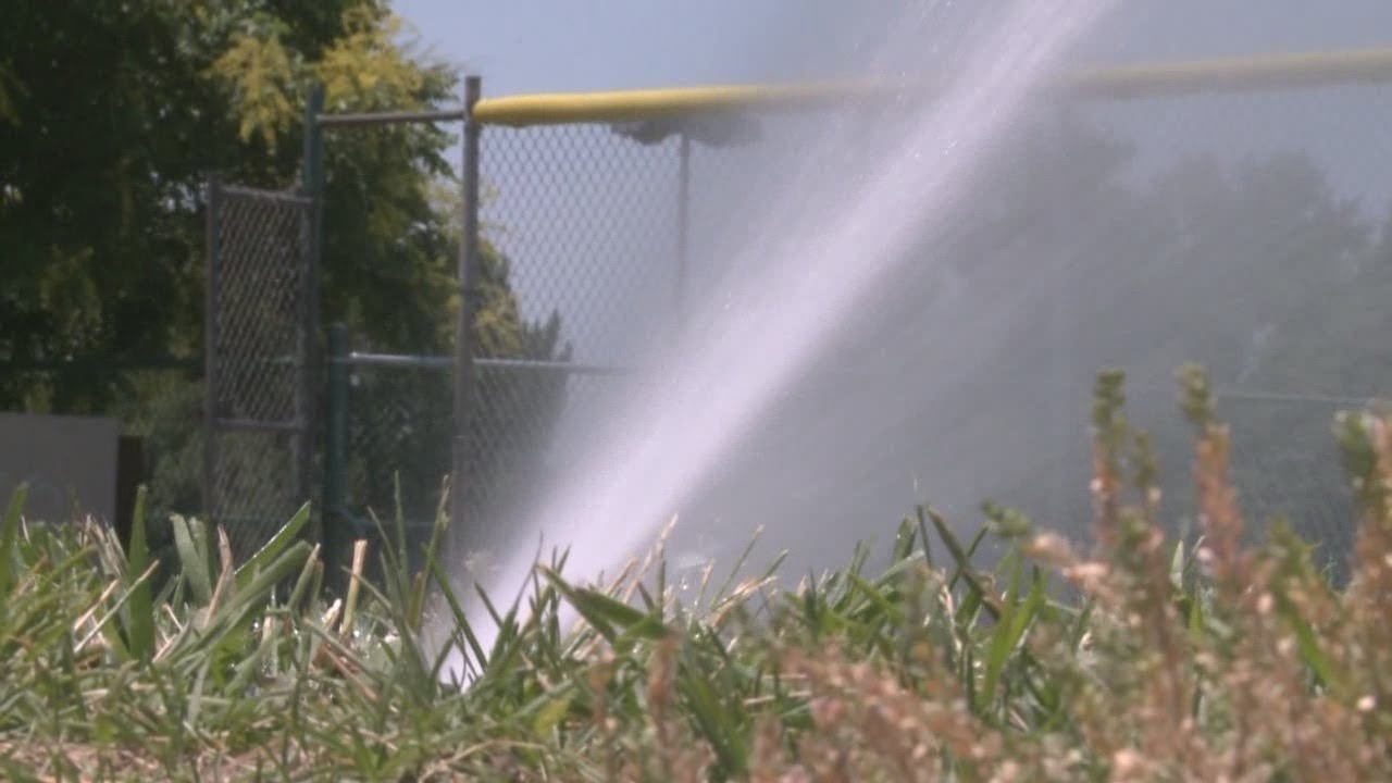 Irrigation pilot project at West Side park producing good results - YouTube