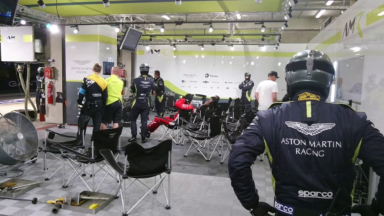 2017 Le Mans 24 Hours - Aston Martin pits pit stop prep - YouTube