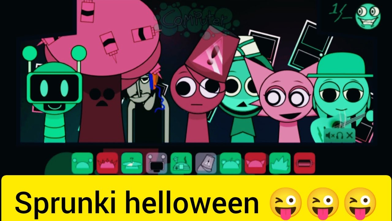 Sprunki helloween| computer Sprunki gaming| Incredit box sprunki - YouTube