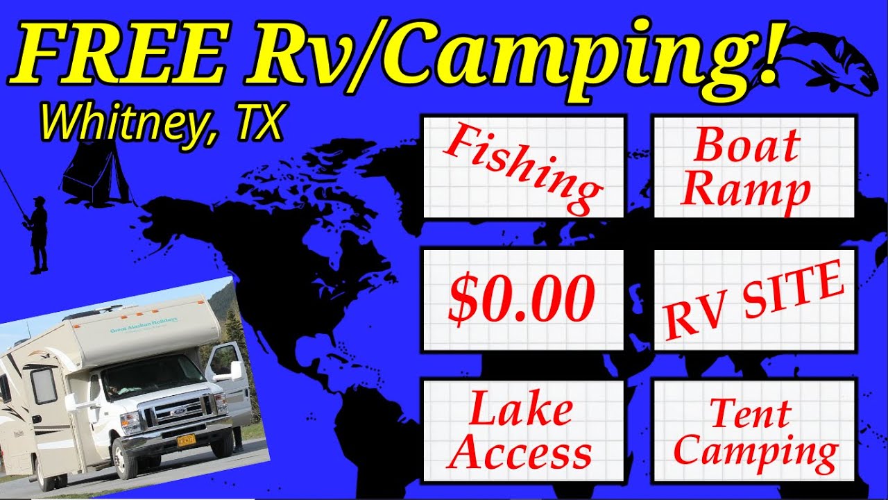 FREE RV / CAMPER / TENT CAMPING! Cedar Creek Park Tour ~ Lake Whitney ...