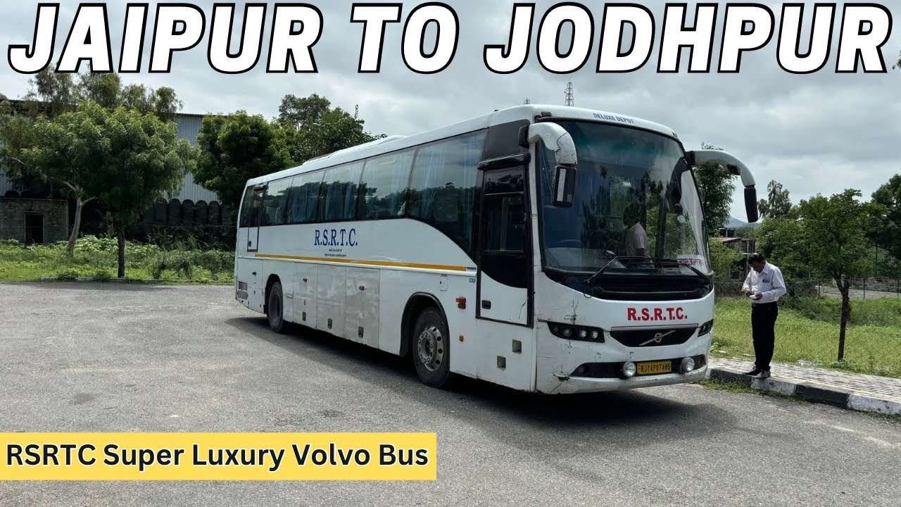 Jaipur To Jodhpur By RSRTC Volvo B8R Bus - YouTube
