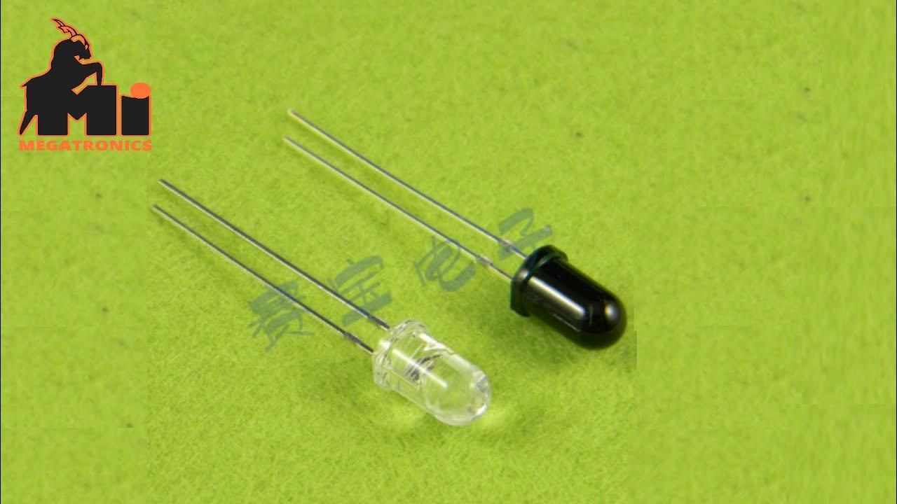 IRTXRX03-B98 | 5mm IR Transmitter Receiver LED Tx Rx infrared - YouTube