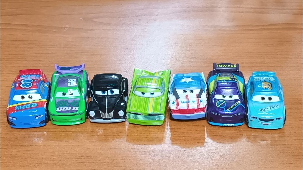 Opening 7 Disney Pixar Cars mini racer boxes - YouTube