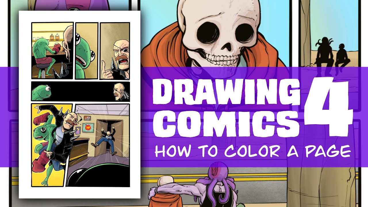 Coloring Comics is... Not Easy | DRAWING COMICS Issue 4 - YouTube
