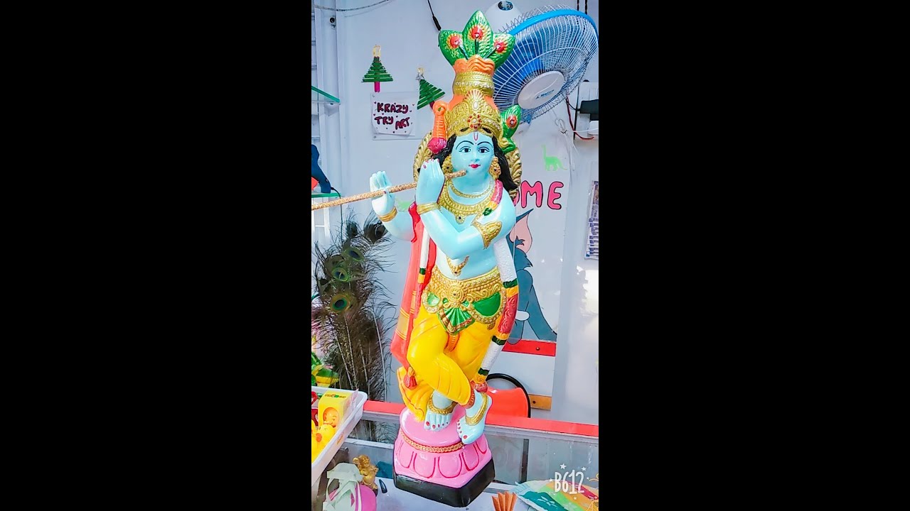 Old krishna murti painting |old murti in new colours|Painting ☺ - YouTube