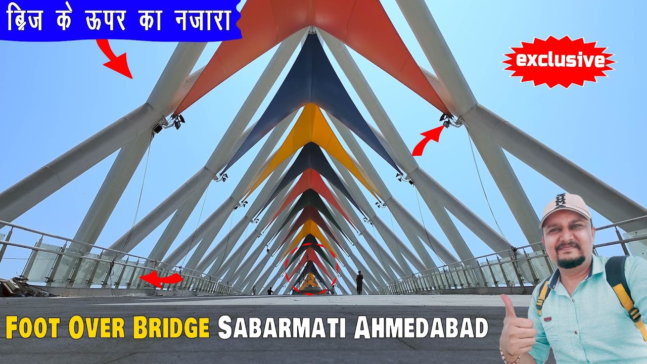 Foot Over Bridge In Ahmedabad 😍 || Ahmedabad Foot Over Bridge ...