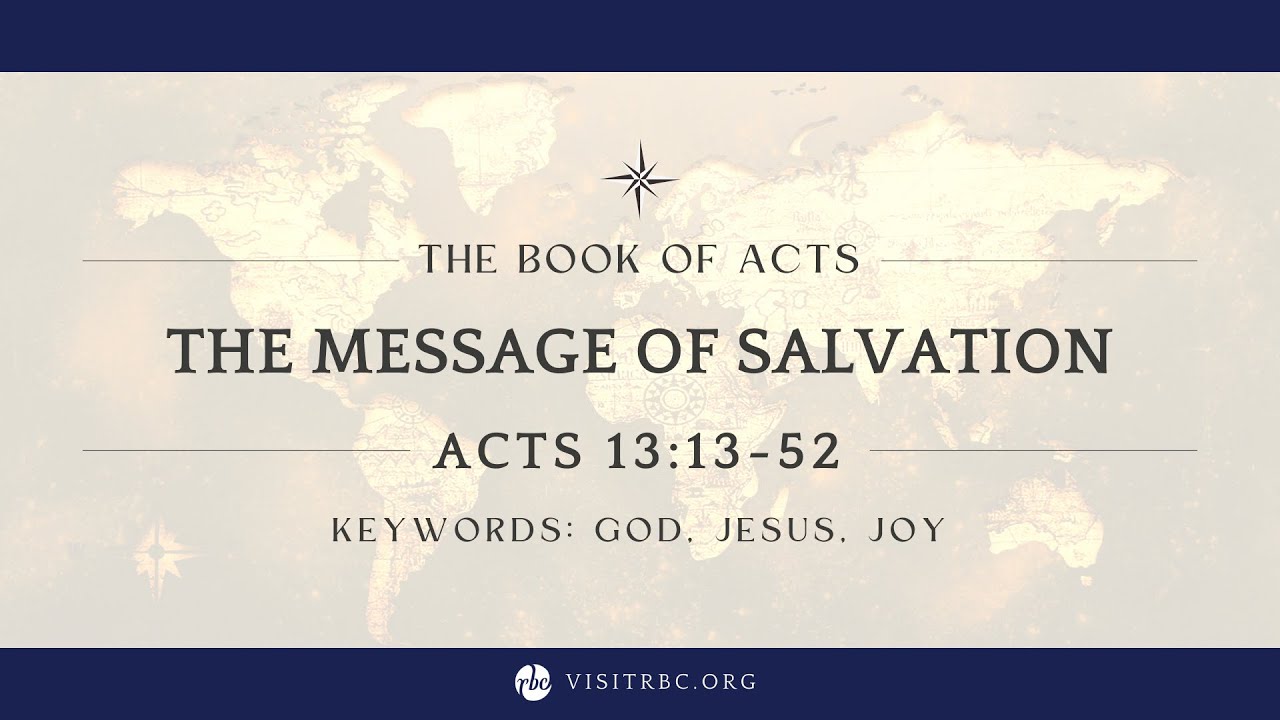 The Message of Salvation - YouTube