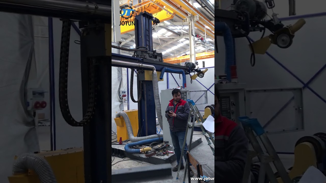 CNC control system polishing machine for Turkey customer - YouTube