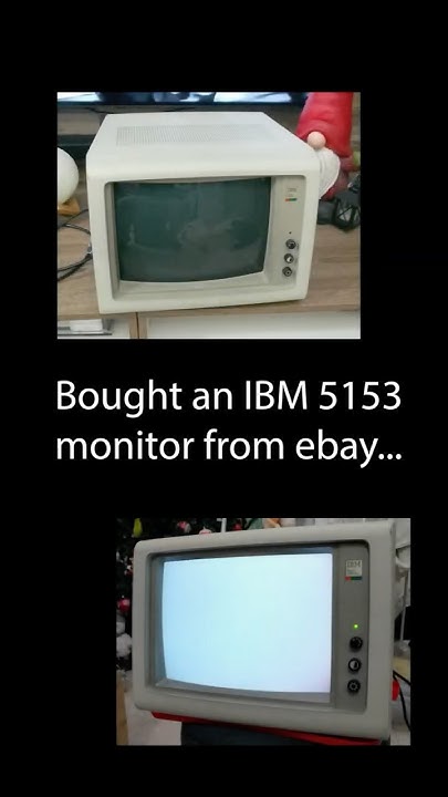 IBM 5153 monitor killed by a parcel service. - YouTube
