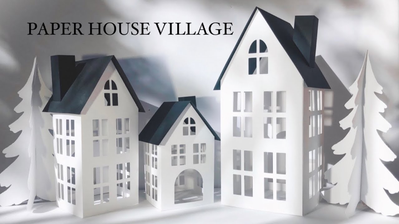 Making a Paper House Village! - YouTube