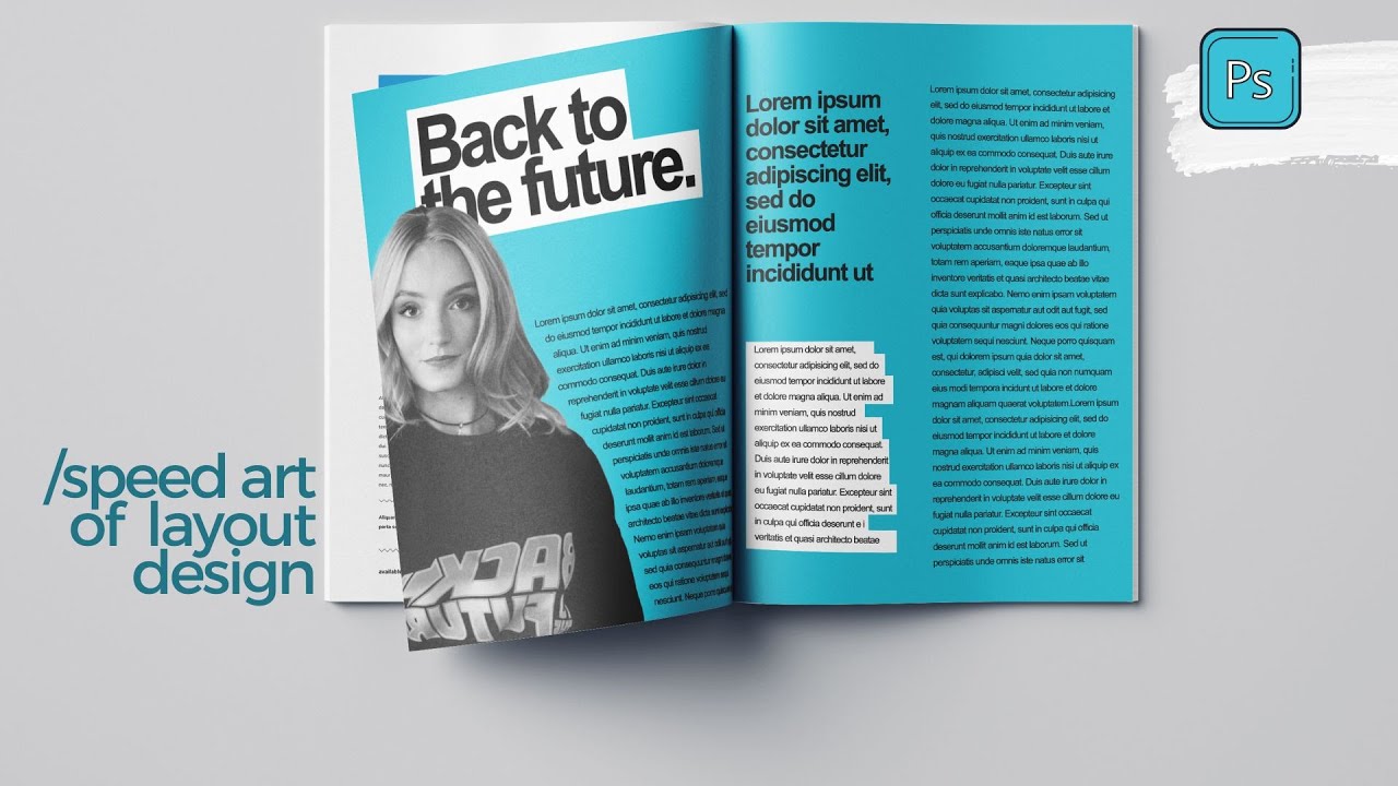 Speed Art : Editorial Design - YouTube