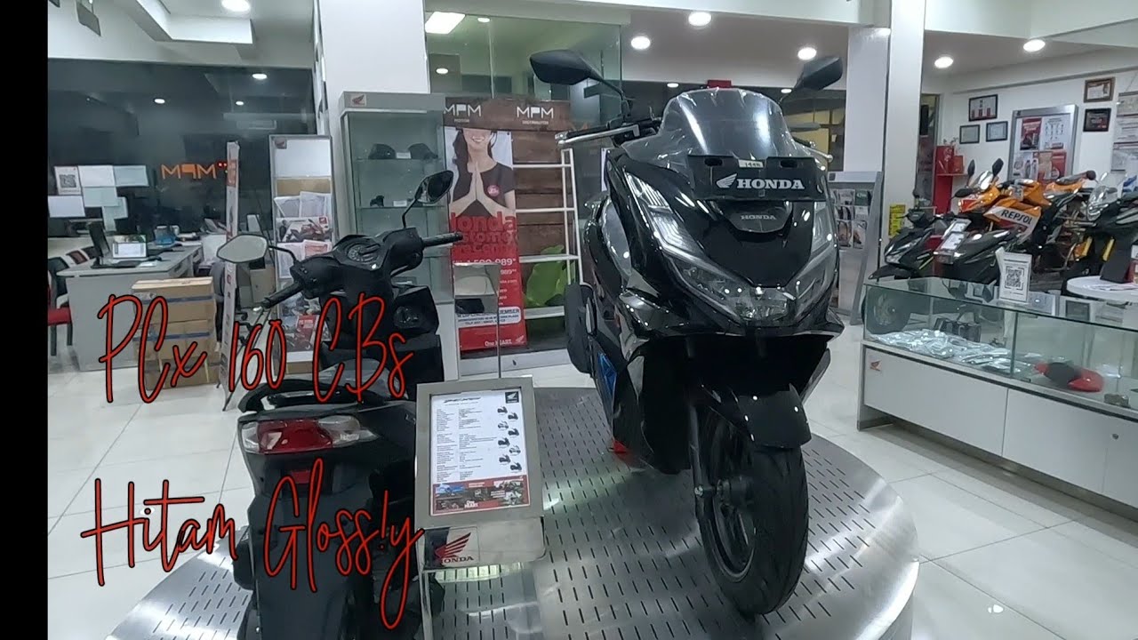 Mewah & Mudah Di Bersihkan !HONDA PCx 160 CBs HITAM GLOSSY 2024 - YouTube
