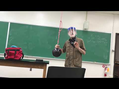 Bowling ball pendulum - YouTube