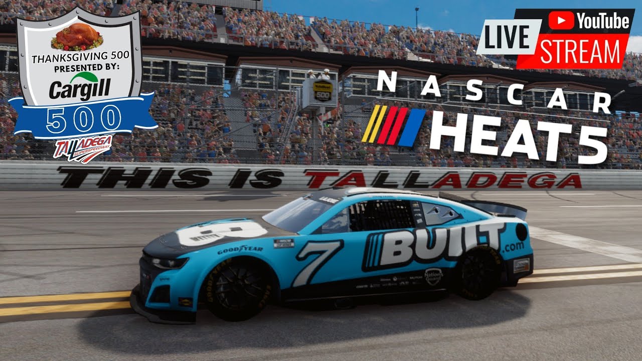 🔴LIVE! 2023 INAUGURAL THANKSGIVING 500.... | NASCAR Heat 5.... - YouTube