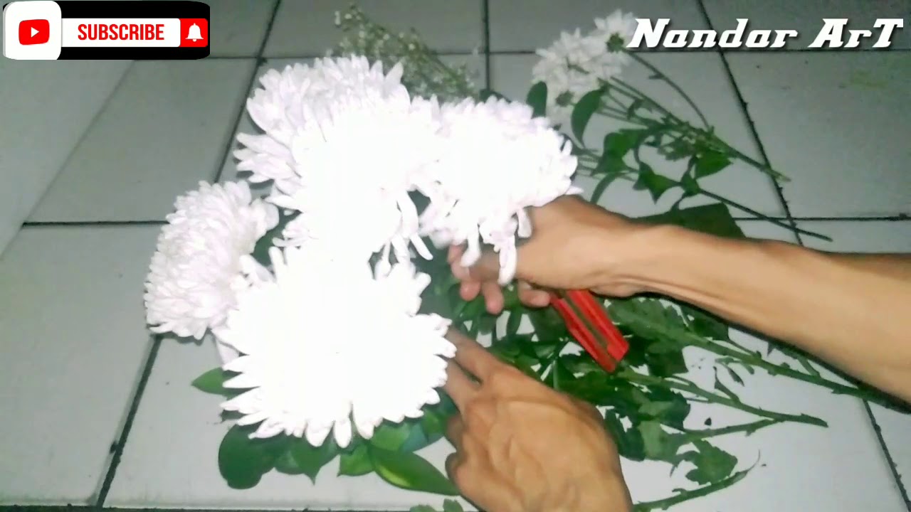 Cara Merangkai Bunga Sederhana Mudah Dan Cepat - YouTube