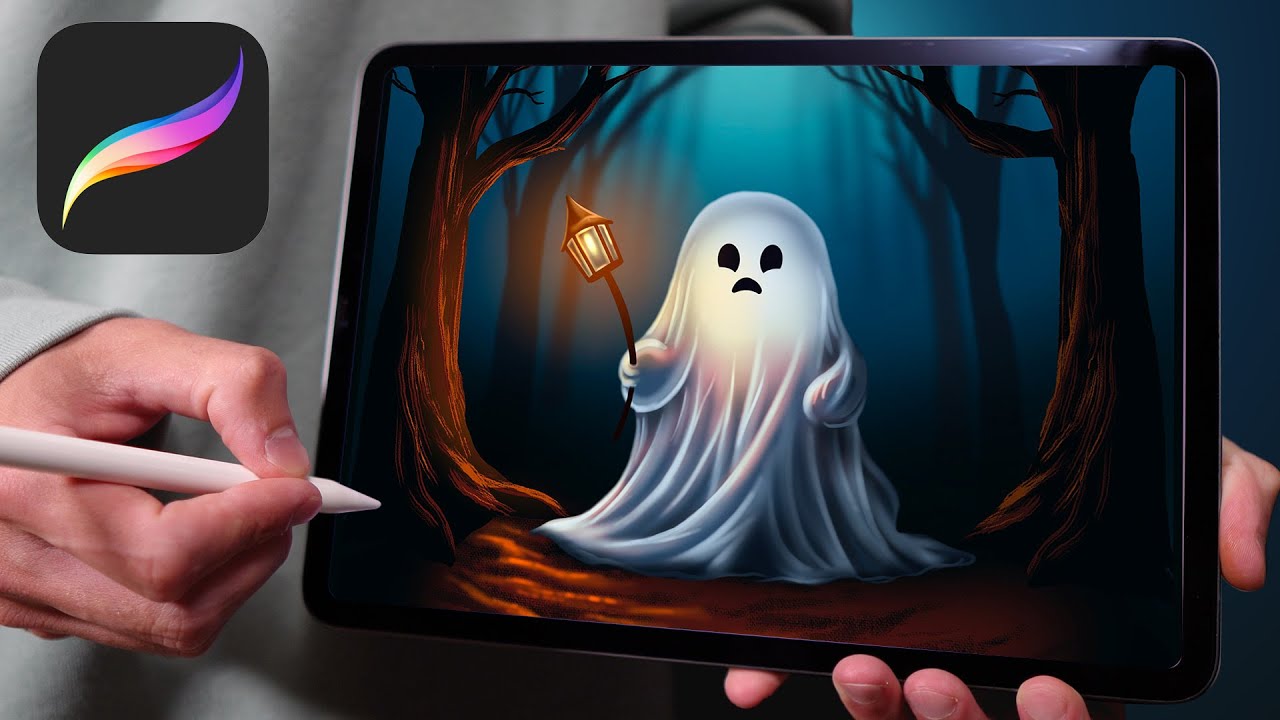 Ghost Forest - Procreate tutorial 206 - YouTube
