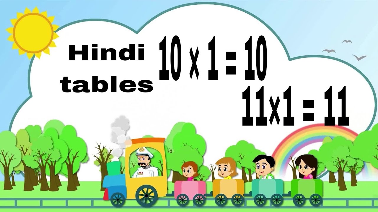 हिंदी के पहाड़े. learn Hindi tables 10 to 11 for kids Uzaifa ki maths ...