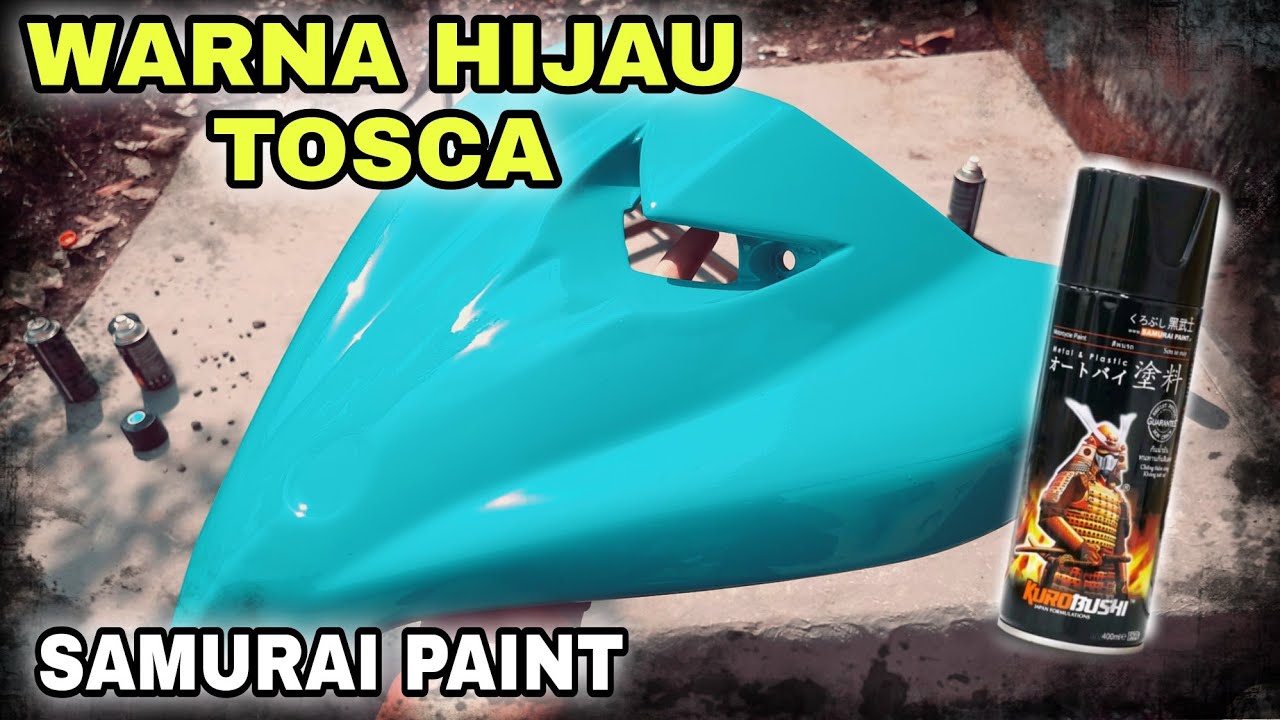 WARNA HIJAU TOSCA KODE 322 || SAMURAI PAINT - YouTube