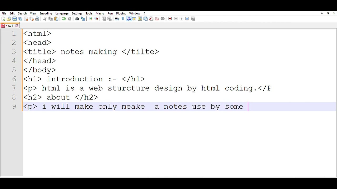 #html notes making - YouTube