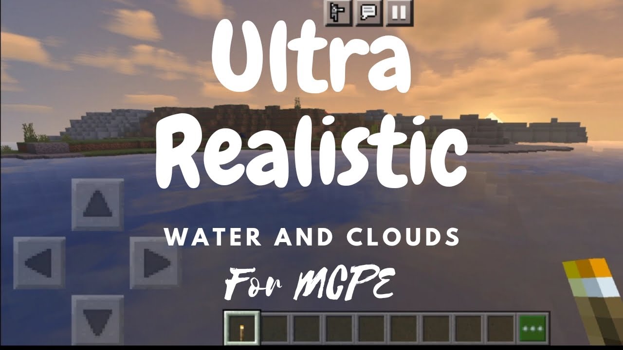 Realistic Water And Cloud Shader For Minecraft Pocket Editon - YouTube