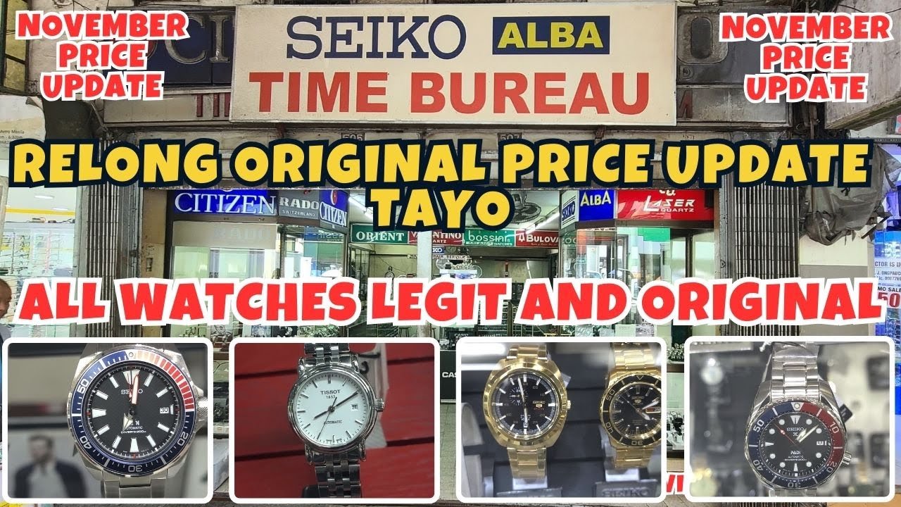 NOVEMBER PRICE UPDATE PARA SA MGA RELO SA TIME BUREAU RIZAL AVENUE ...