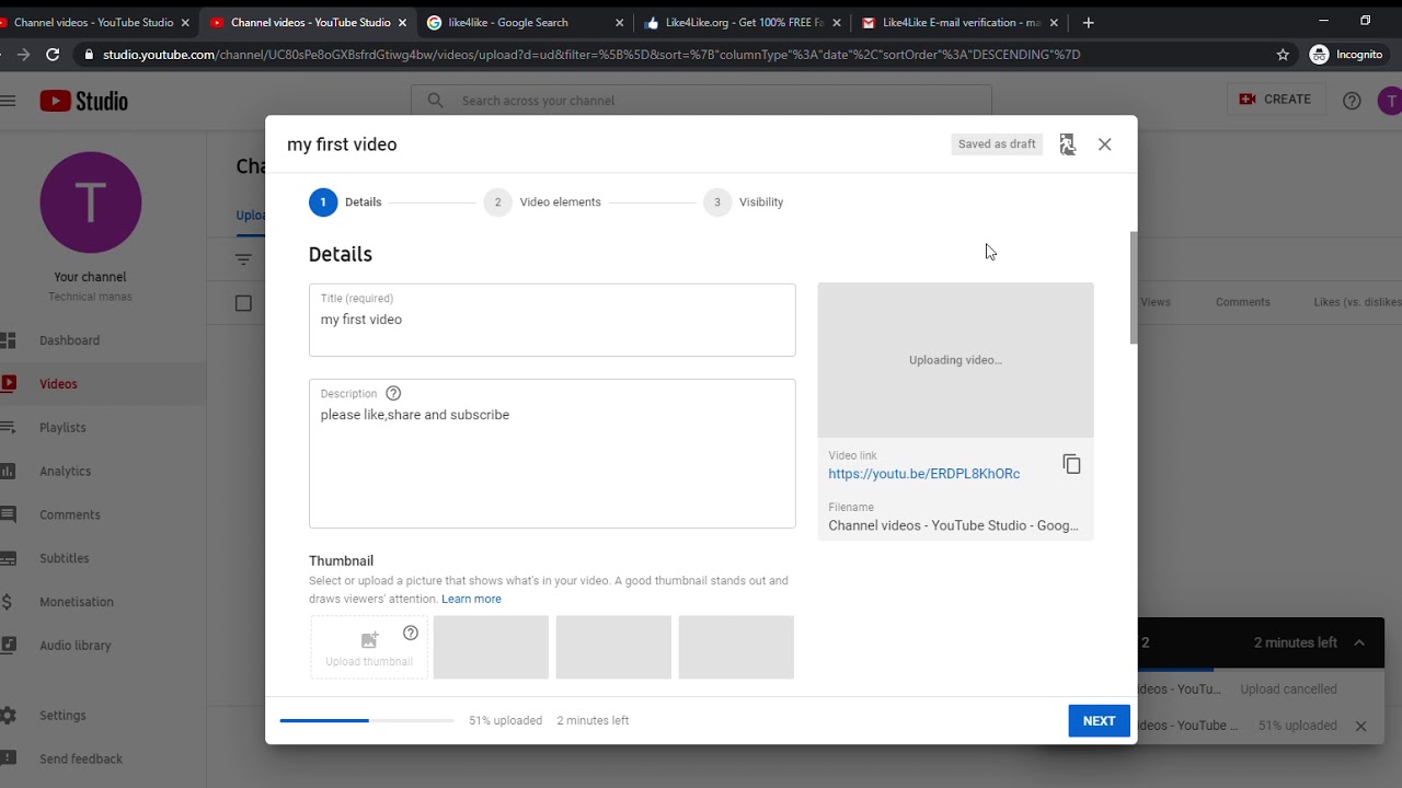 Channel videos YouTube Studio Google Chrome 2020 06 05 15 51 50 - YouTube