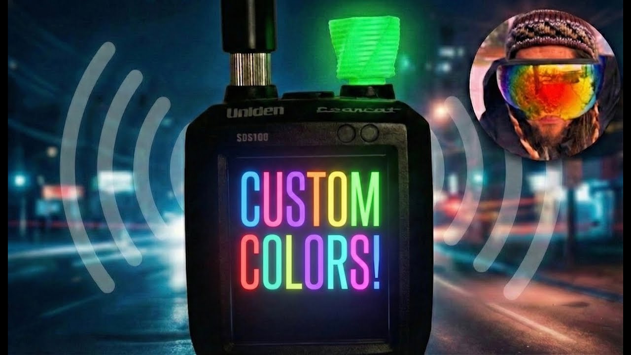 UNIDEN SDS100 Display Customization Tutorial - YouTube