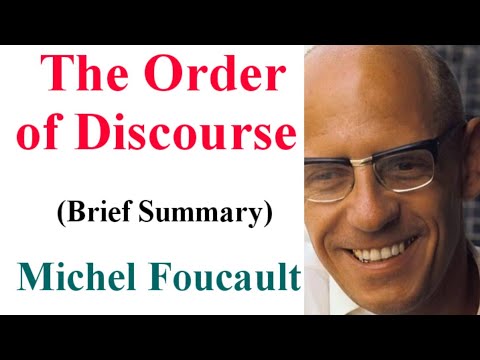 The Order of Discourse || by Michel Foucault || Brief Summary - YouTube