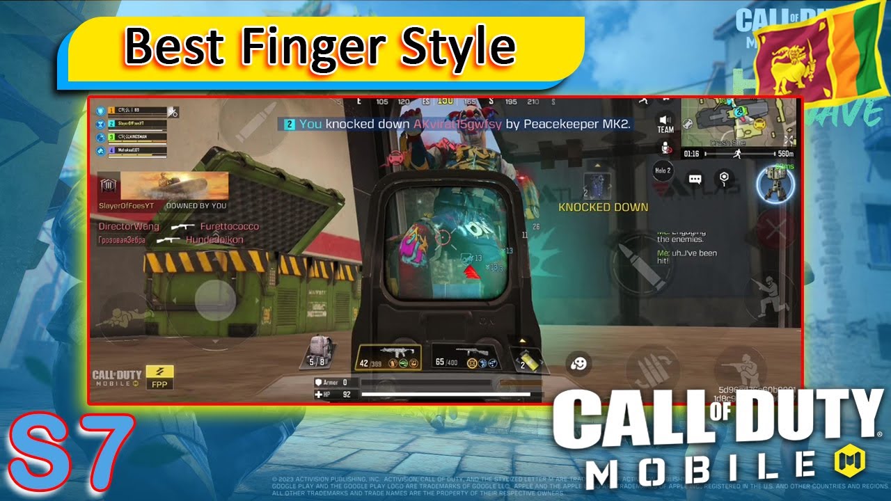 Best Finger Style in COD Mobile Season 07 - YouTube