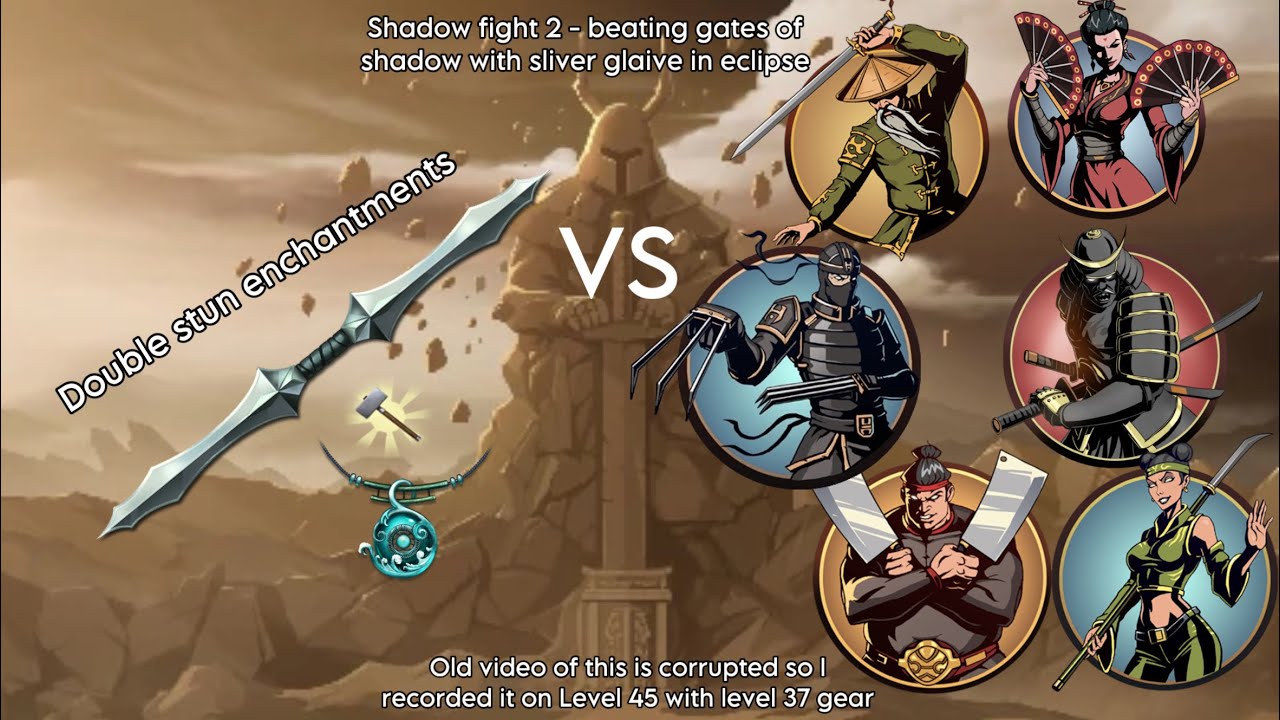 Shadow fight 2 - Beating Gate of shadows in eclipse mode with Sliver ...