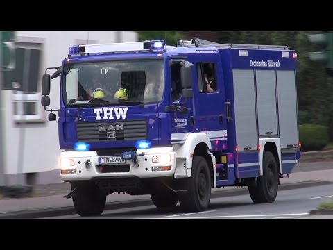 MTW Zugtrupp + GKW 1 + MTW OV THW OV Kamen-Bergkamen - YouTube